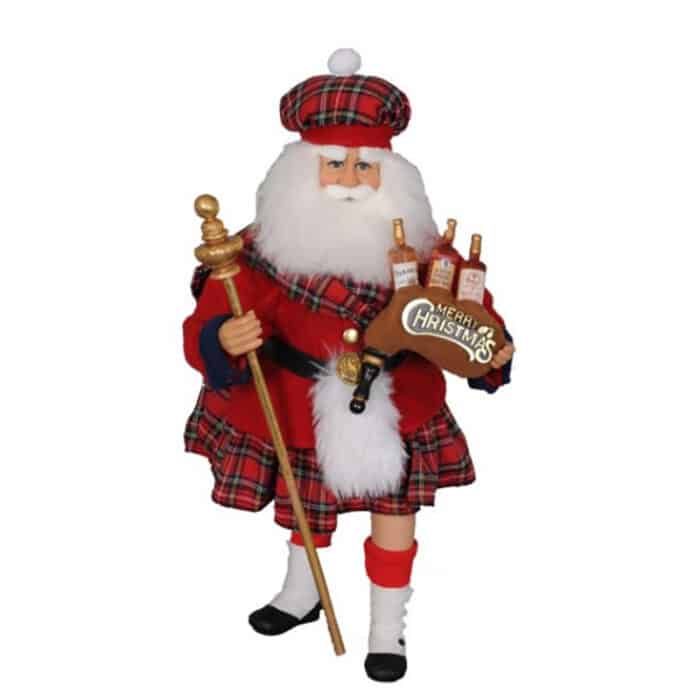 Scottish Santa Figurine - Christmas Store