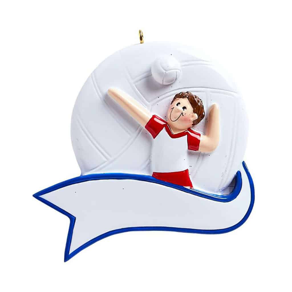 Volleyball Boy Ornament Personalized - Christmas Store