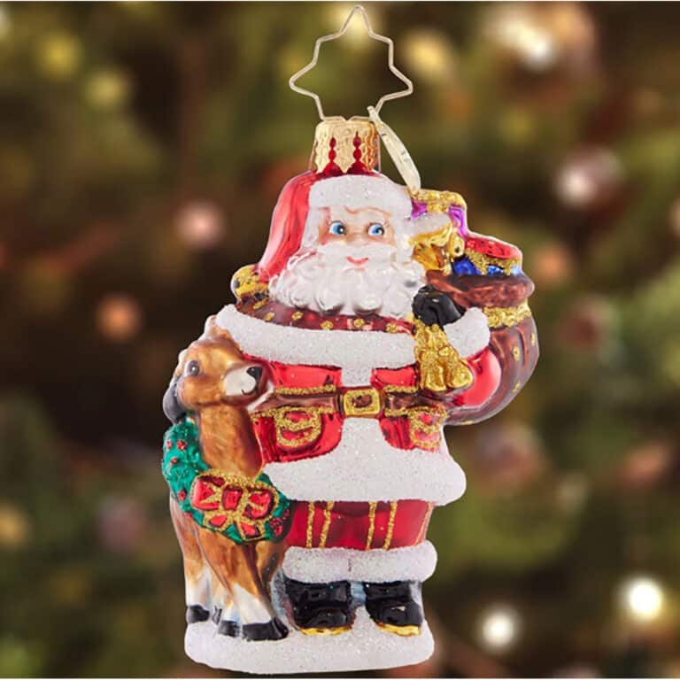 A Woodland Walk Santa Gem By Radko - Christmas Store