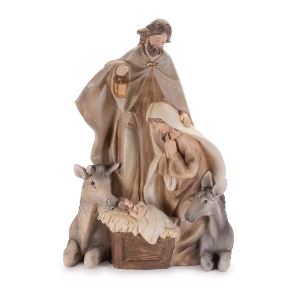 Holy Family With Animals Nativity - Christmas Store